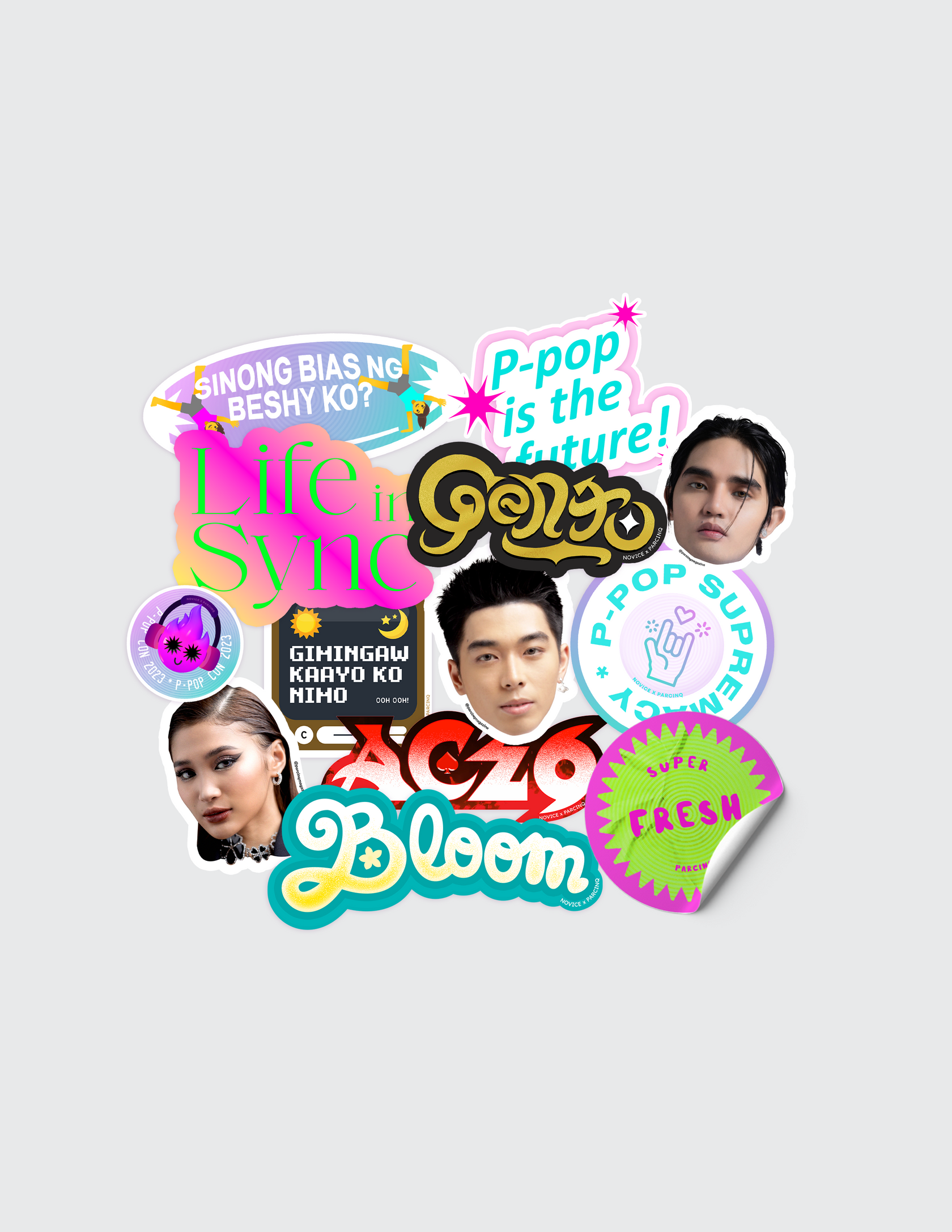 P-Pop Stickers by Novice x Parcinq – PARCINQ Official Store